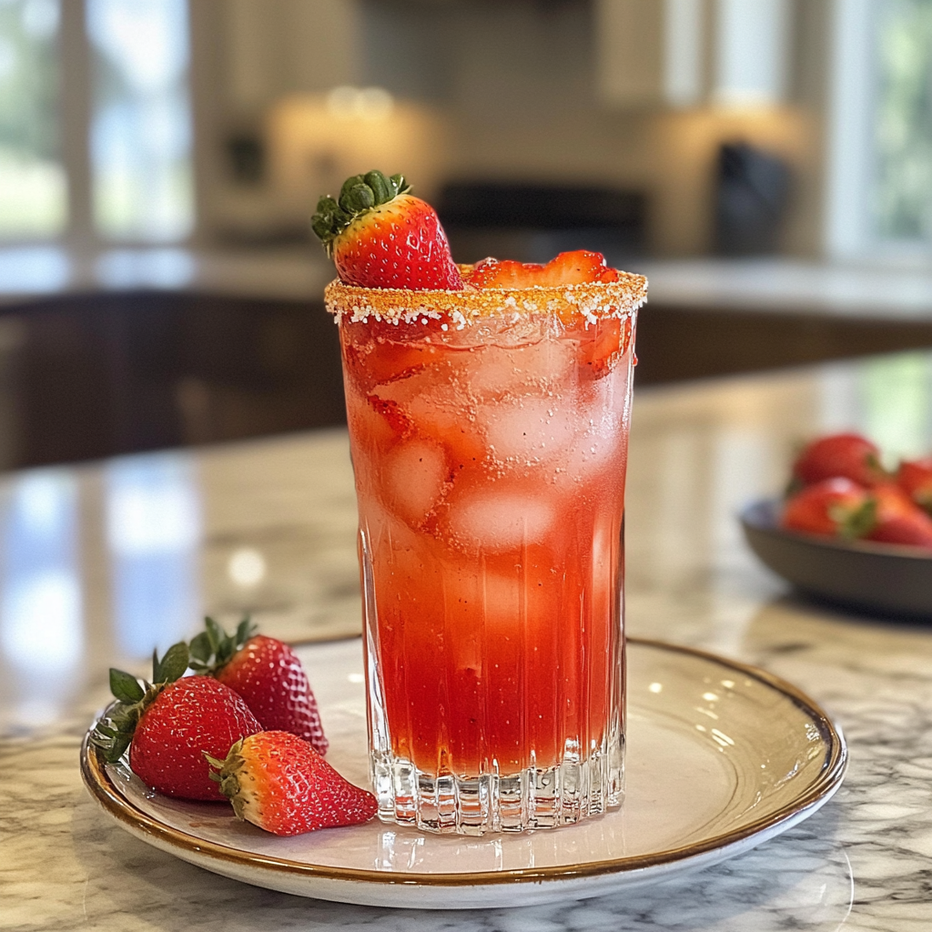 Refreshing Springtime Strawberry Sipper Mocktail Recipe