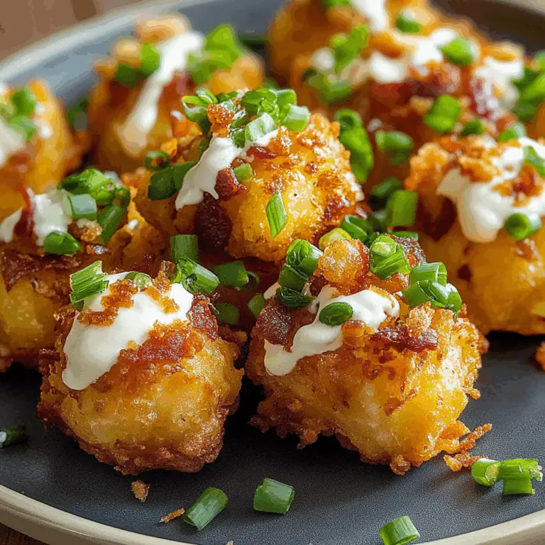 Amazing Loaded Smashed Tater Tots for Ultimate Flavor